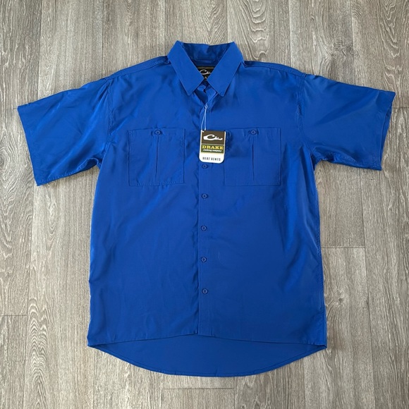Drake | Shirts | Nwt Drake Vented Short Sleeve Button Down Shirt Mens ...